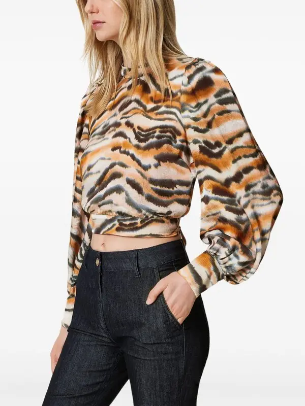 TWINSET Tiger-print Blouse