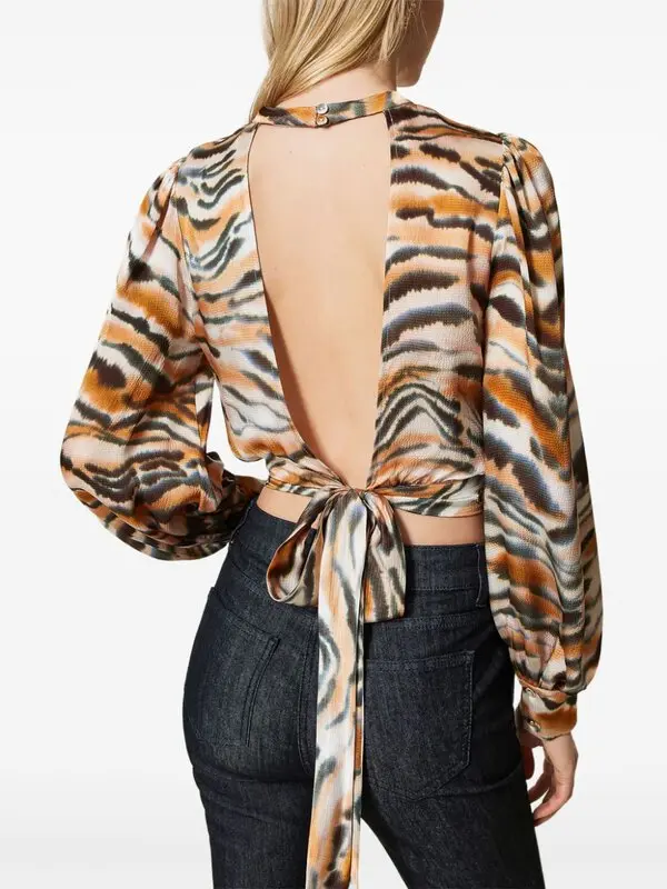 TWINSET Tiger-print Blouse