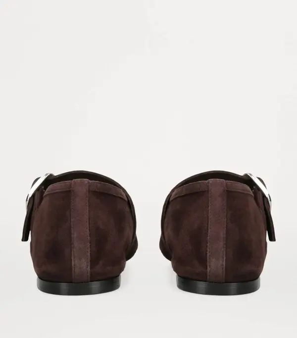Le Monde Beryl Suede Stella Flats - Brown