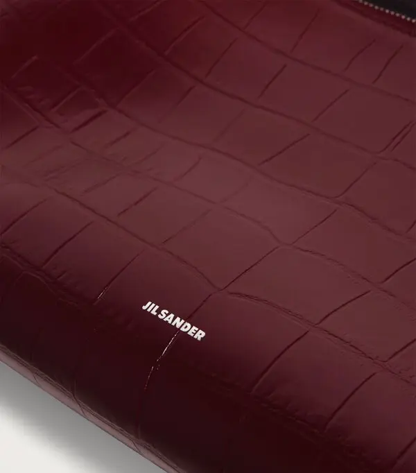 JIL SANDER Medium Leather Empire Shoulder Bag
