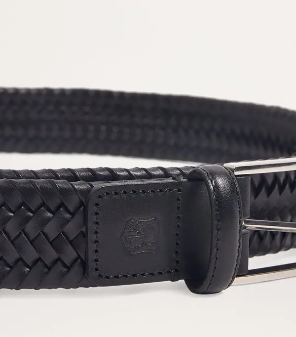 Corneliani Leather Woven Belt