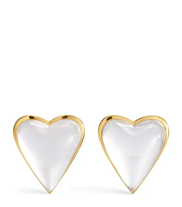 Alaïa Le Coeur Bombe Earrings - Clear