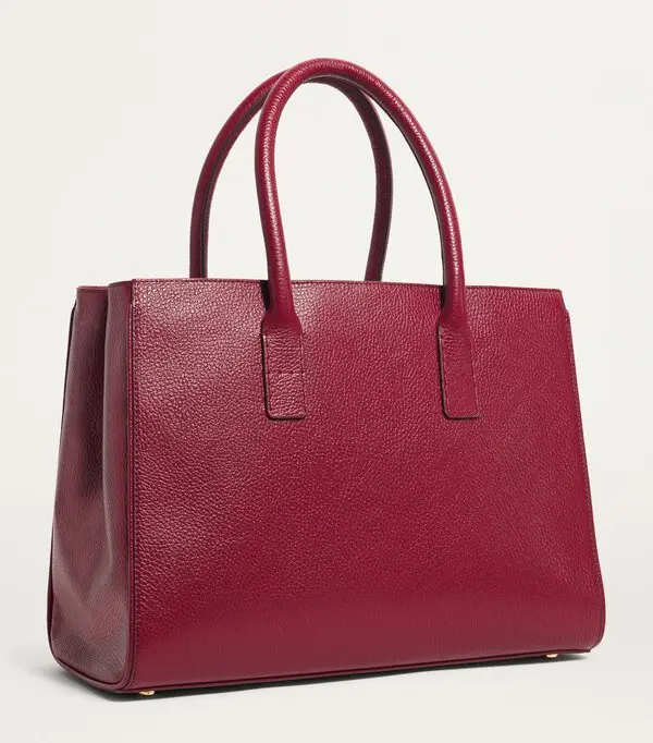 Harrods Pebbled Leather Work Tote Bag