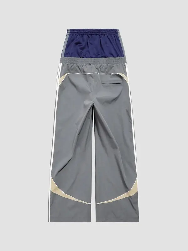 Balenciaga Cut-up Tracksuit Pants - Dark Grey