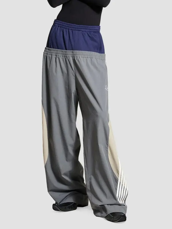 Balenciaga Cut-up Tracksuit Pants - Dark Grey