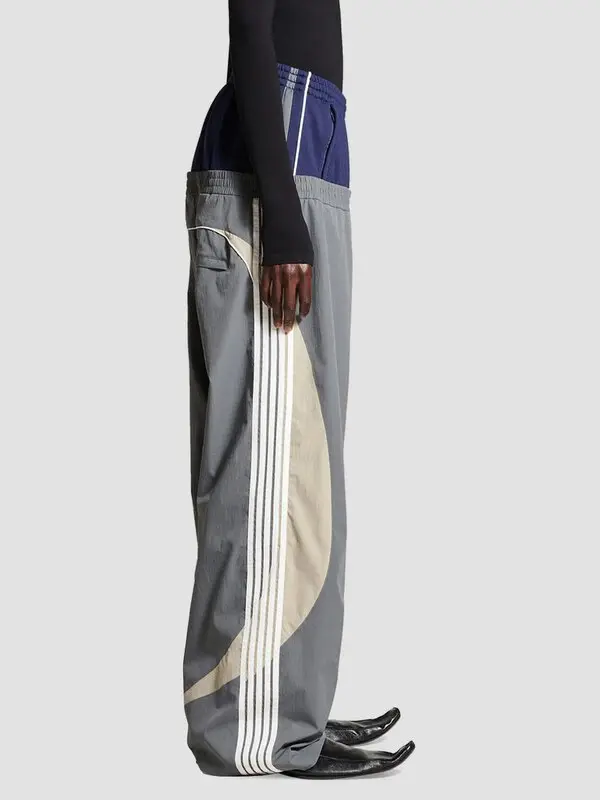 Balenciaga Cut-up Tracksuit Pants - Dark Grey