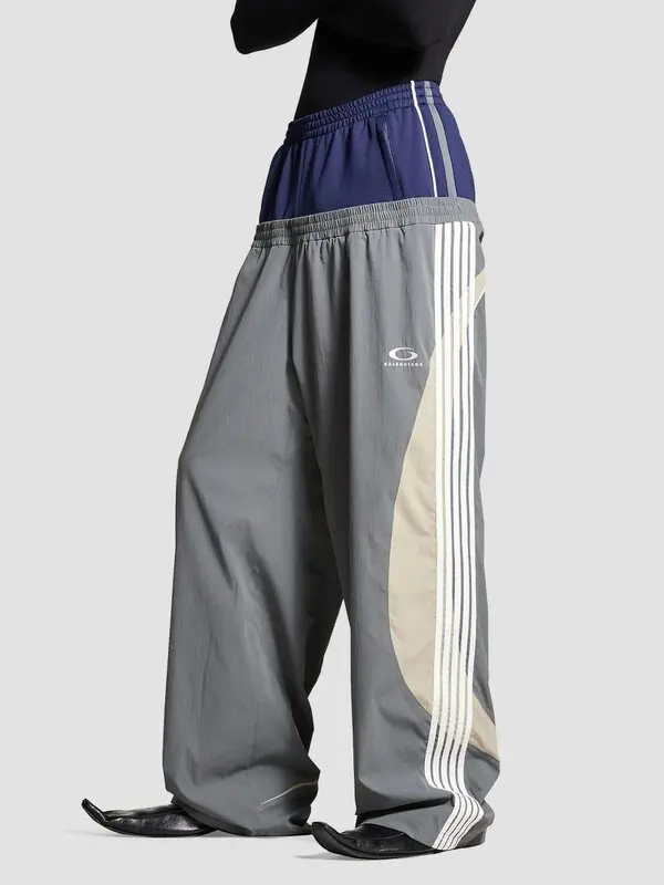 Balenciaga Cut-up Tracksuit Pants - Dark Grey