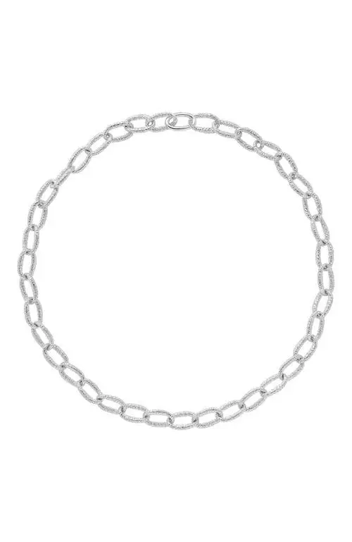LUCY QUARTERMAINE Hula Linked Necklace - Sterling Silver