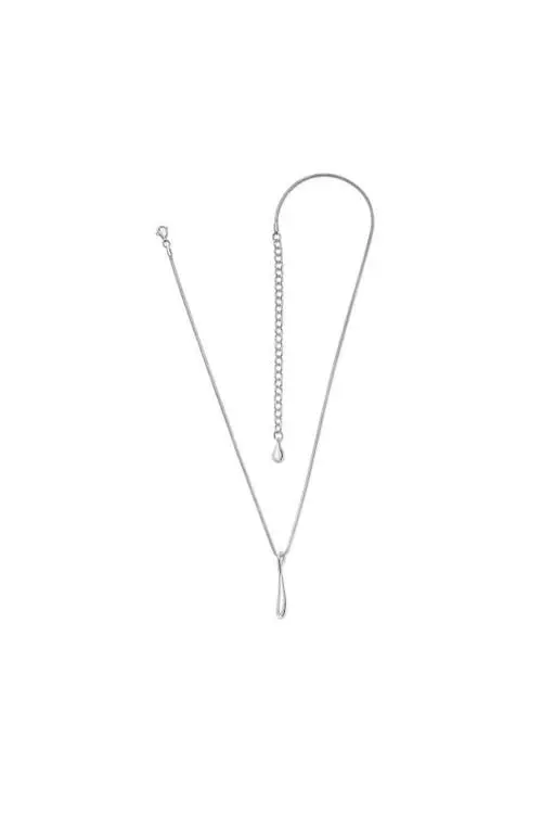 LUCY QUARTERMAINE Drop Collection Short Single Drop Pendant - Sterling Silver