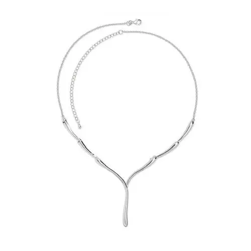 LUCY QUARTERMAINE Single Melting Drop Necklace - Sterling Silver