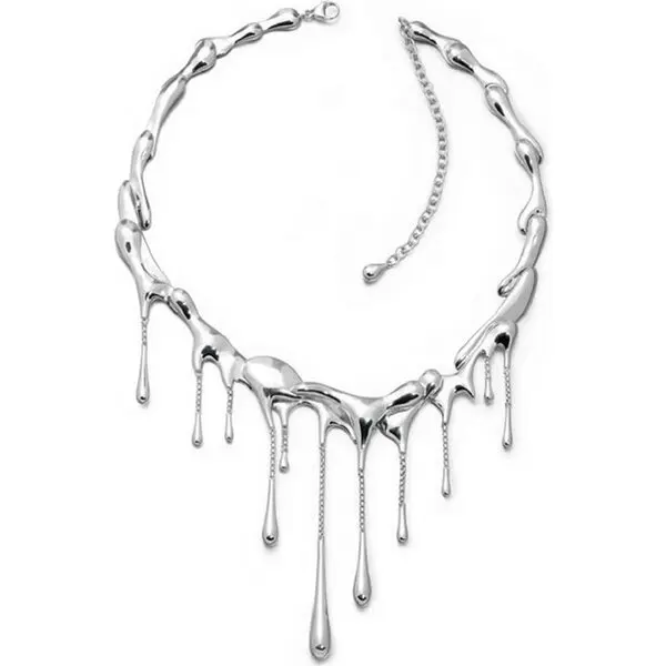 LUCY QUARTERMAINE Multi Drop Necklace - Sterling Silver