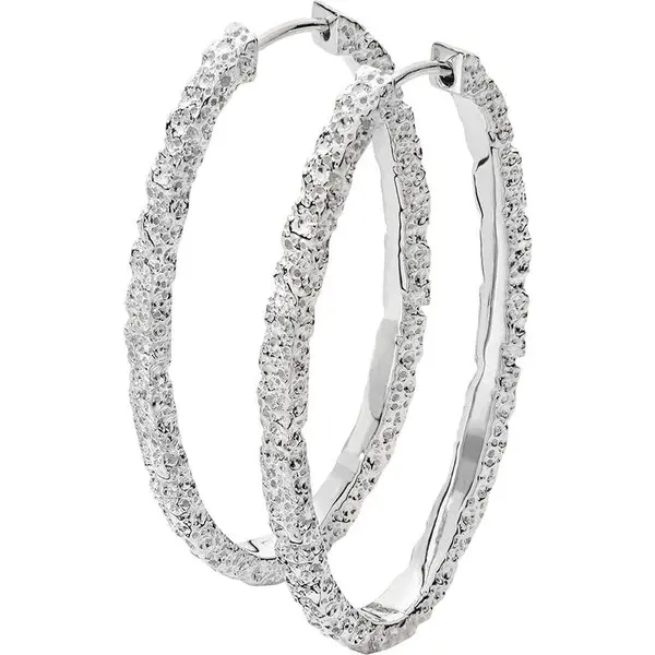 LUCY QUARTERMAINE Hula Hoop Earrings - Sterling Silver
