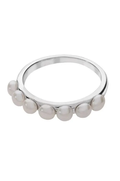 LUCY QUARTERMAINE Royal Pearl Ring - Sterling Silver