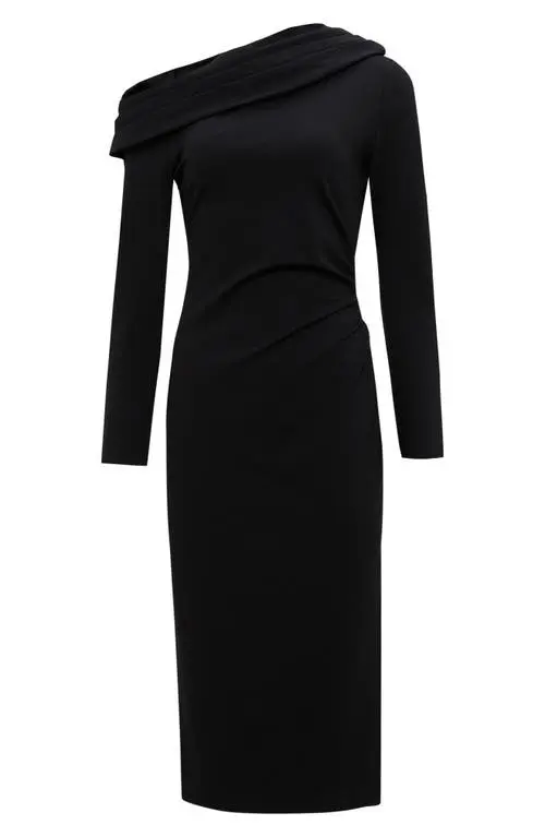 Diane Von Furstenberg One-shoulder Long Sleeve Dress