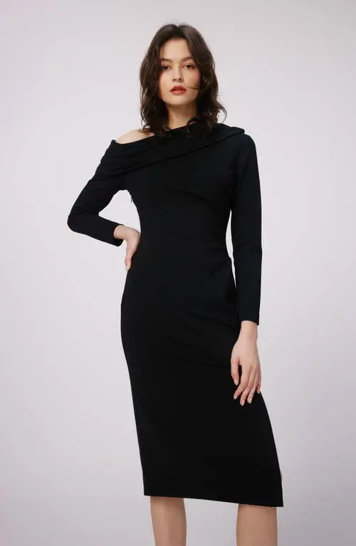 Diane Von Furstenberg One-shoulder Long Sleeve Dress