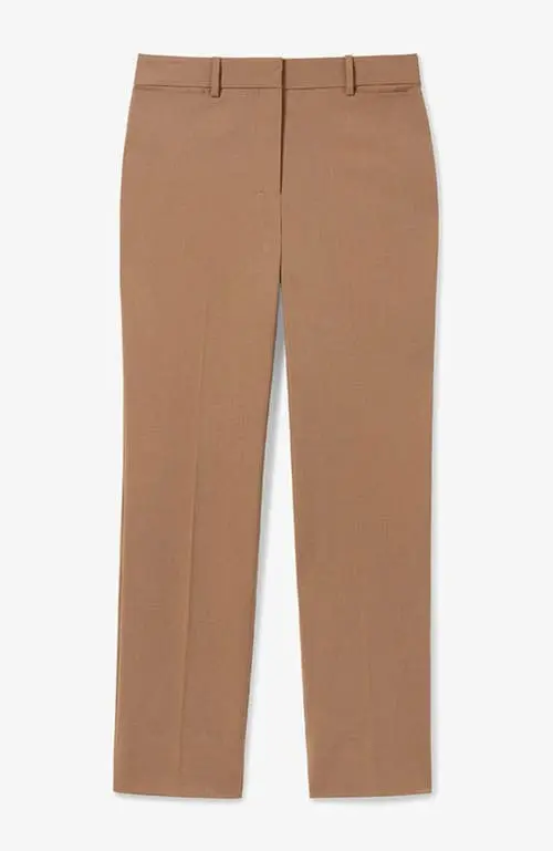 M.M.LAFLEUR Smith Italian Wool Twill Straight Trousers - Saddle