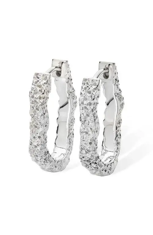 LUCY QUARTERMAINE Hula Small Hoop Earrings - Sterling Silver
