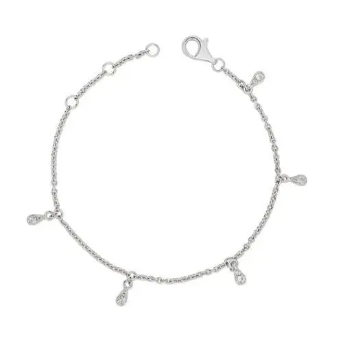 LUCY QUARTERMAINE Skinny Drip Multi Bracelet - Sterling Silver