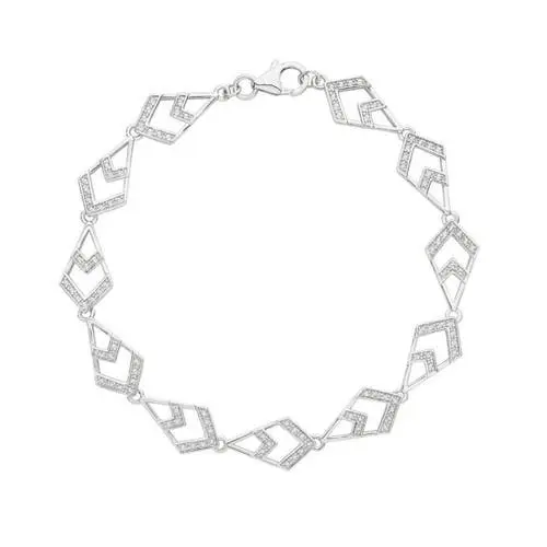 LUCY QUARTERMAINE Tie Link Bracelet - Sterling Silver