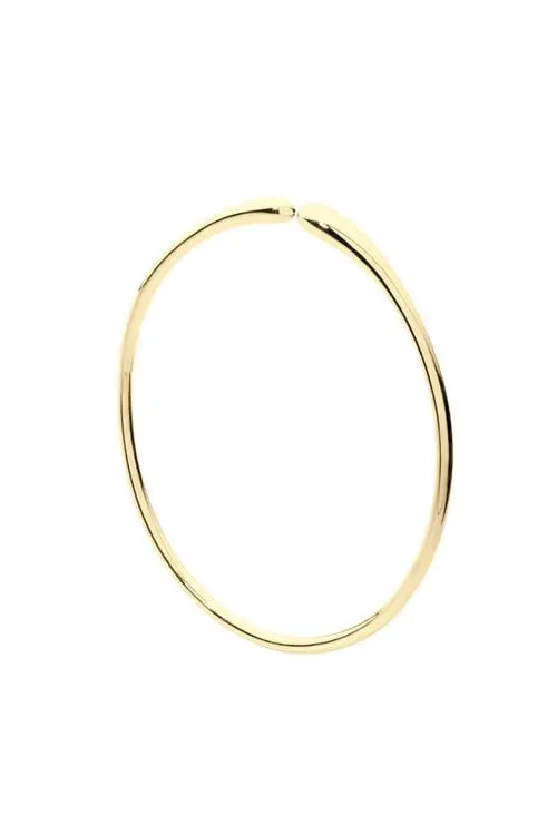 LUCY QUARTERMAINE Open Drop Bangle - Gold Vermeil