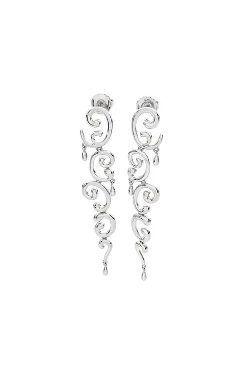 LUCY QUARTERMAINE Element Drop Earrings - Sterling Silver