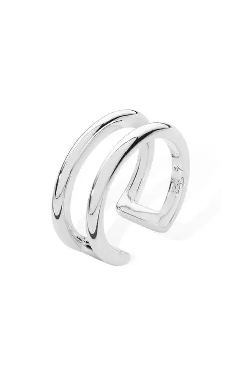 LUCY QUARTERMAINE Art Deco Ear Cuff - Sterling Silver