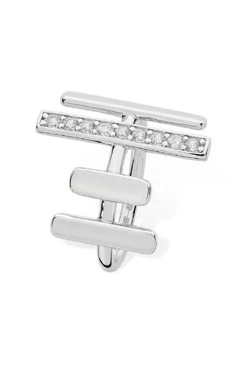 LUCY QUARTERMAINE Quad Bar Ring - Sterling Silver