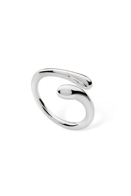 LUCY QUARTERMAINE Open Drop Ring - Sterling Silver