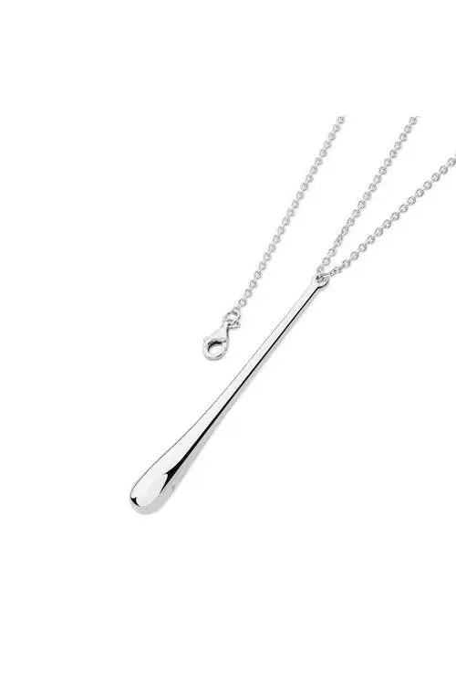 LUCY QUARTERMAINE Long Drop Pendant Necklace - Sterling Silver