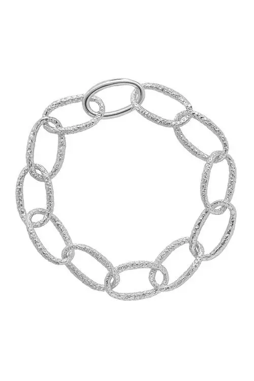 LUCY QUARTERMAINE Hula Linked Bracelet - Sterling Silver
