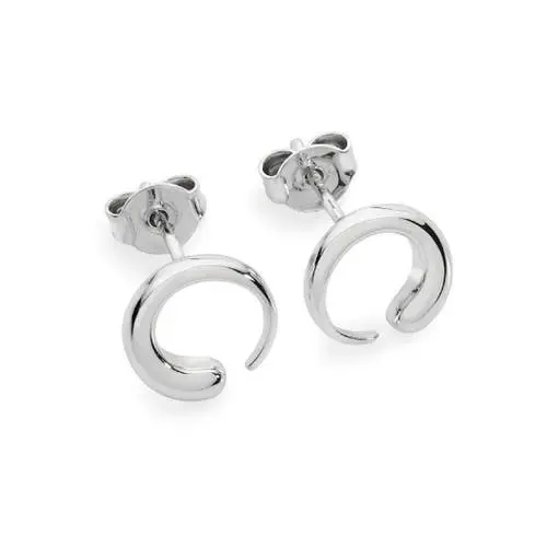 LUCY QUARTERMAINE Luna Stud Earrings - Sterling Silver