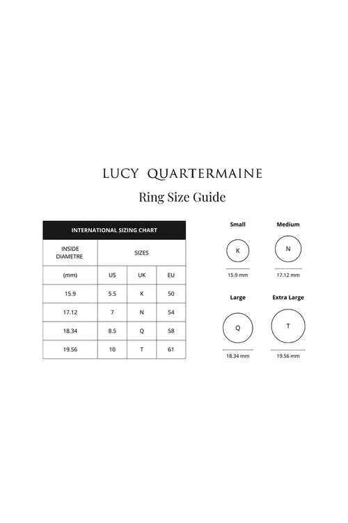 LUCY QUARTERMAINE Flat Ear Cuff - Sterling Silver