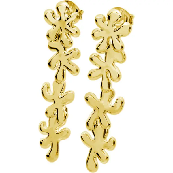 LUCY QUARTERMAINE Splash Drop Earrings - Gold Vermeil