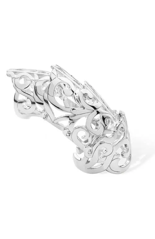 LUCY QUARTERMAINE Elements Full Armour Ring - Sterling Silver