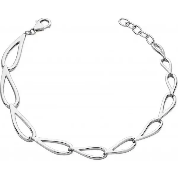 LUCY QUARTERMAINE Petal Link Bracelet - Sterling Silver