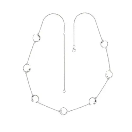 LUCY QUARTERMAINE Luna Station Necklace - Sterling Silver