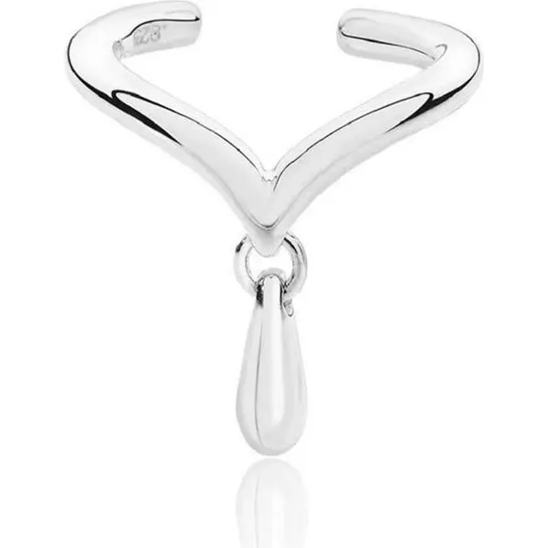 LUCY QUARTERMAINE Drop Cuff - Sterling Silver