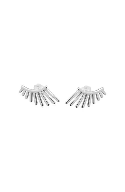LUCY QUARTERMAINE Temple Stud Earrings - Sterling Silver