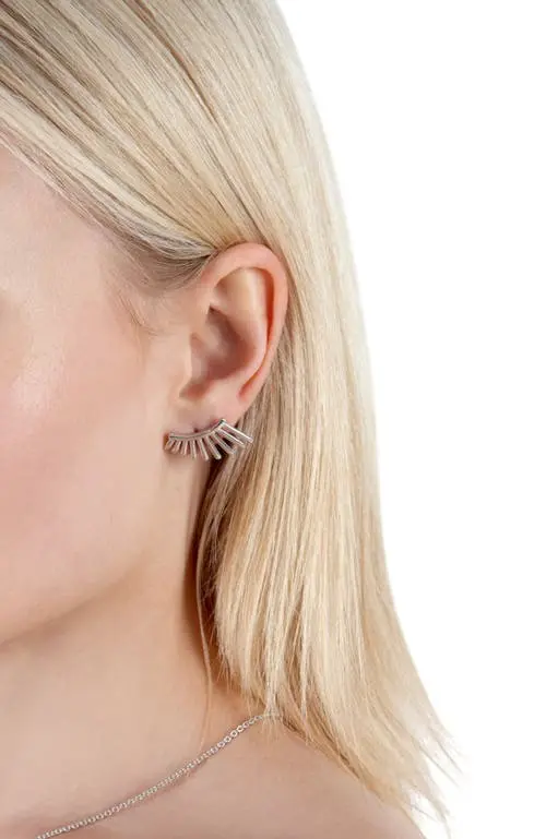 LUCY QUARTERMAINE Temple Stud Earrings
