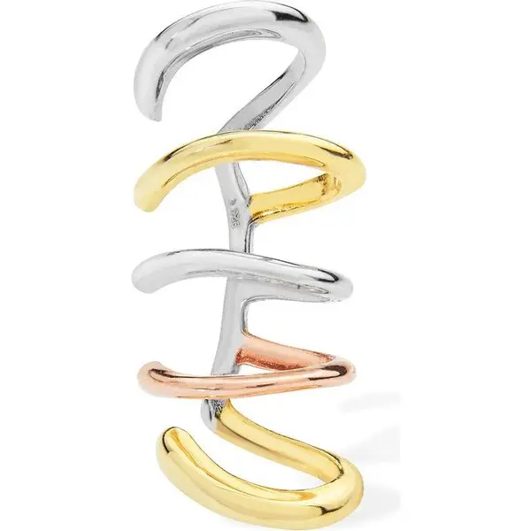 LUCY QUARTERMAINE Waterfall High Ear Cuff - Sterling Silver