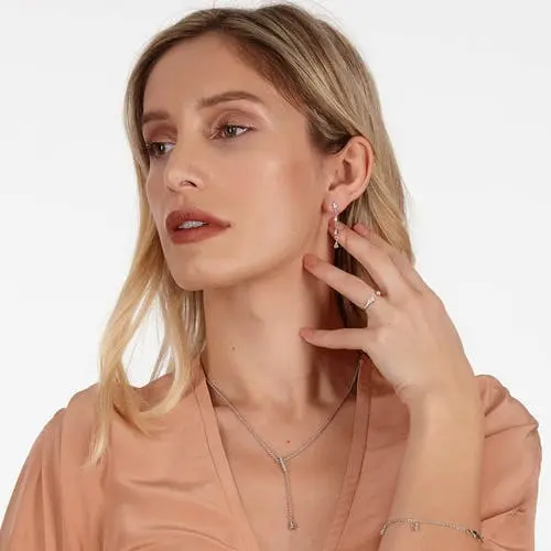 LUCY QUARTERMAINE Open Drip Ring With White Topaz