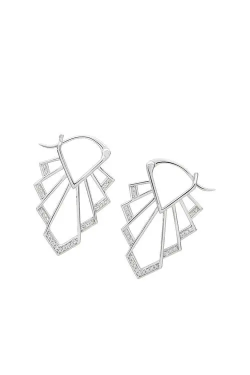 LUCY QUARTERMAINE Chrysler Earrings - Sterling Silver