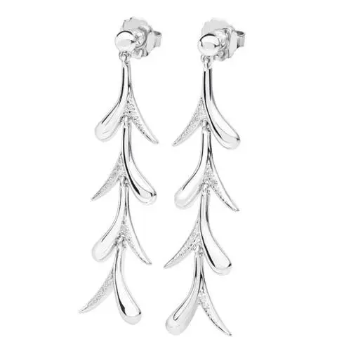 LUCY QUARTERMAINE Sycamore Drop Earrings - Sterling Silver