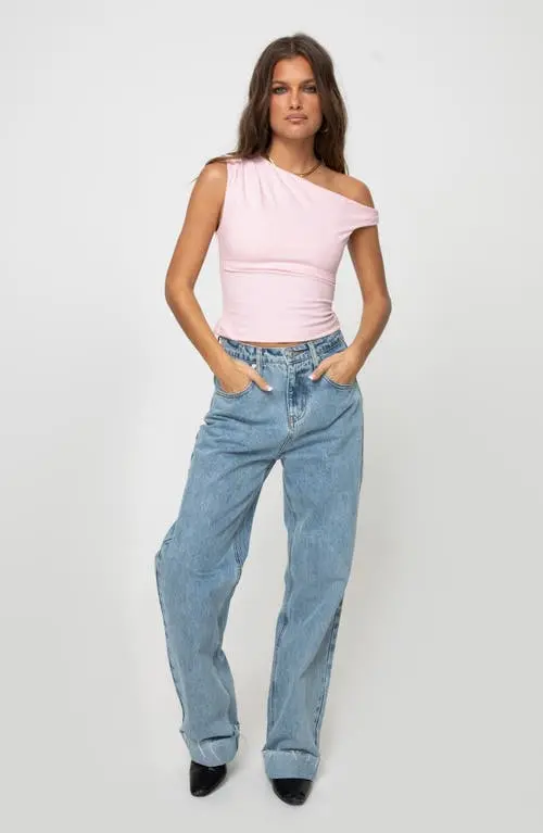 Princess Polly Danza One-shoulder Top - Pink