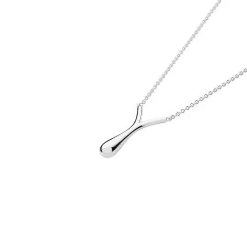 LUCY QUARTERMAINE Drop Pendant Necklace - Sterling Silver