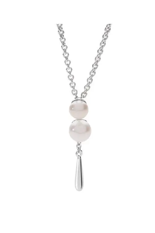 LUCY QUARTERMAINE Royal Pearl Drop Pendant - Sterling Silver