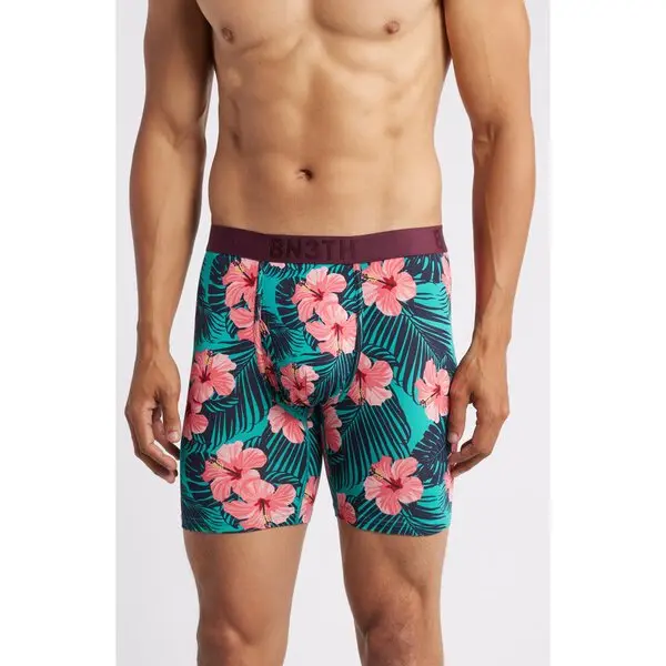 BN3TH Classic Icon Boxer Briefs - Hibiscus Bloom-zesty