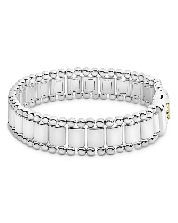 Lagos 18k Yellow Gold & Sterling Anthem Link Bracelet