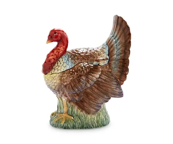 SPODE Woodland Turkey Soup Tureen & Ladle