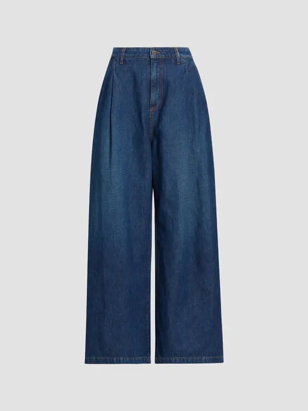 TWP Greene St Cotton-linen Wide-leg Pants